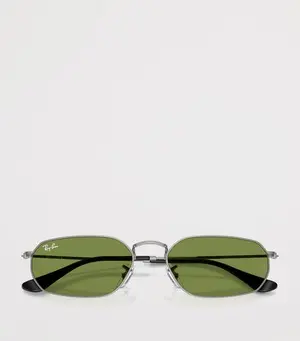 Ray-ban Rb3947 Metal Irregular Sunglasses - Silver