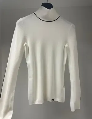 Chanel Knit Turtleneck - White