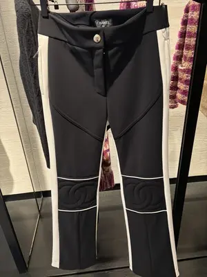 Chanel Ski Pants - Black And White