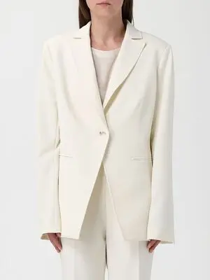 Pinko Single Breasted Jacket - White