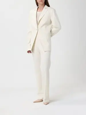 Pinko Single Breasted Jacket - White