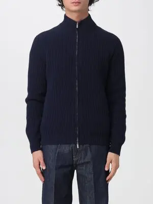 LARDINI Ribbed Pullover Sweater - Blue