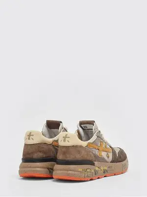Premiata Mick Suede And Nylon Low Top Sneakers - Brown