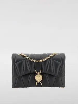 Versace Quilted Leather Mini Bag With Medusa Clasp - Black