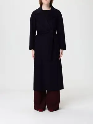 PALTO' Belted Coat - Blue