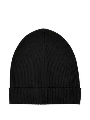 Rick Owens Ribbed Beanie - Brown