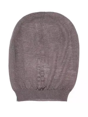 Rick Owens Ribbed Beanie - Grey