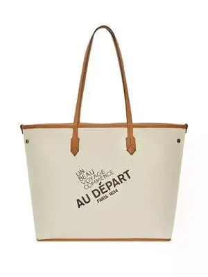 AU DEPART No.47 Geometric-print Tote