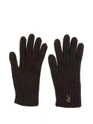 Ruslan Baginskiy Embroidered Gloves - Brown