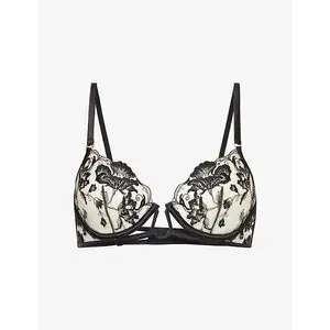 Bluebella Morelle Wired Lace Bra - Black/ Sheer