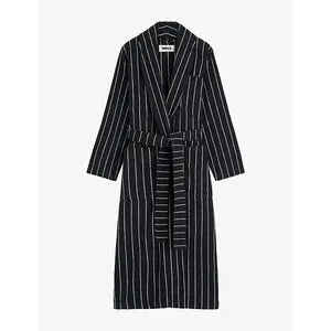TEKLA Terry Classic Striped Cotton Bathrobe - Antwerp