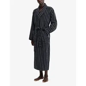 TEKLA Terry Classic Striped Cotton Bathrobe