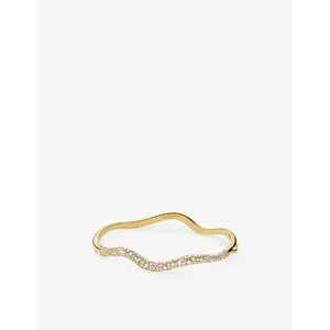 MISSOMA Molten Snow Ripple Bangle - Gold
