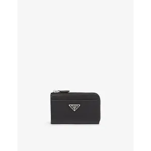 Prada Saffiano Leather Keychain - Black
