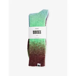 Happy Socks Gradient Crew Socks - Blue