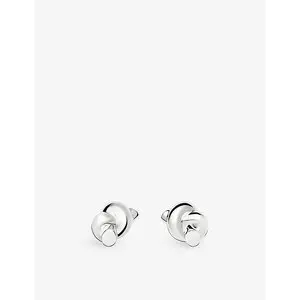 MISSOMA Lucy Williams Knot Oversized Rhodium-plated Brass Stud Earrings - Silver