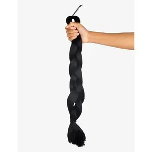RUKA Textured Straight Synthetic Hair Extensions - Black