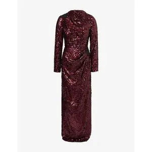 Erdem Long-sleeve Sequin-embellished Gown