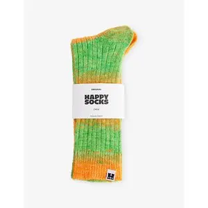 Happy Socks Gradient Crew Socks - Green