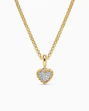 David Yurman Dy Elements Heart Pendant - Diamond