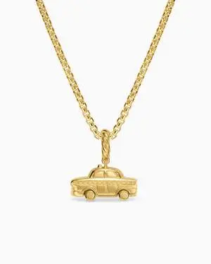 David Yurman Petite Taxi Amulet In 18k Yellow Gold With Diamonds - Diamond