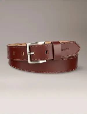 Calvin Klein Classic Harness Buckle Belt - Brown