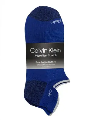 Calvin Klein Microfiber 6-pack Invisible Socks - Assorted