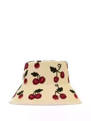 Valentino Garavani Embroidered Cherry Bucket Hat