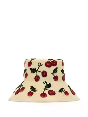 Valentino Garavani Embroidered Cherry Bucket Hat