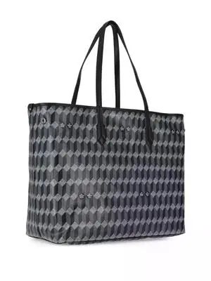 AU DEPART No. 55 Geometric Tote Bag - Black