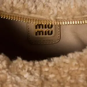 Miu Miu Wander Shearling Bag