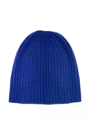LA ROSE Ribbed Knit Beanie - Blue