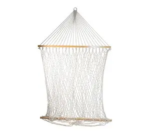 NORTHLIGHT Lattice Macrame Hammock W/ Wooden Ba S 78' X 59 - One-color