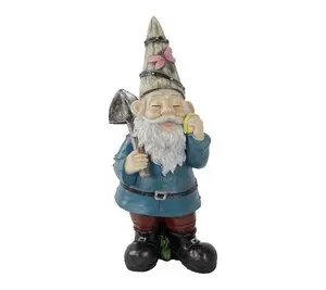 NORTHLIGHT Gnome Outdoor Garden Statue 15.25 - One-color