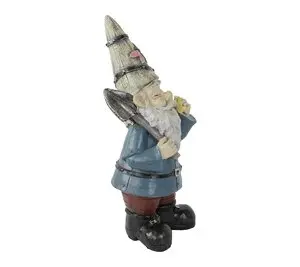 NORTHLIGHT Gnome Outdoor Garden Statue 15.25