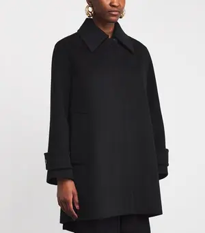 JOSEPH Wool-cashmere Loti Coat - Black