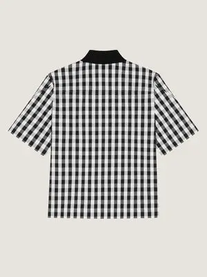 Givenchy Couture Seam Gingham Shirt In Cotton