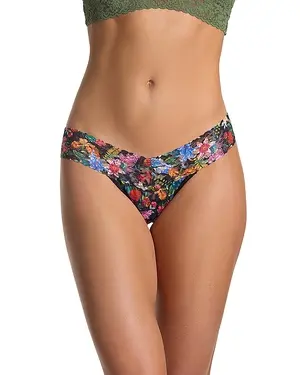 Hanky Panky Printed Signature Lace Low Rise Thong Hypnotic