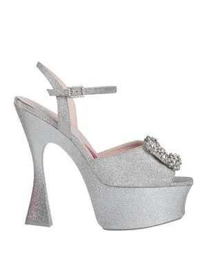 ROGER VIVIER Glittered Leather Sandals