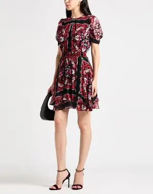 Pinko Crepe Floral-print Mini Dress