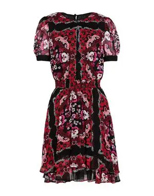 Pinko Crepe Floral-print Mini Dress