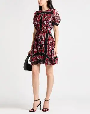 Pinko Crepe Floral-print Mini Dress