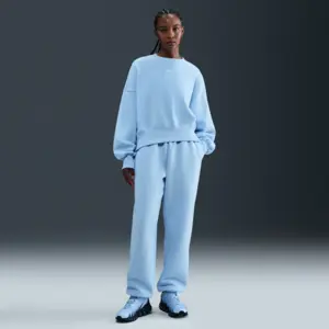 Nike Sportswear Phoenix Fleece Over-oversized Crew-neck Sweatshirt - Blue