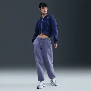 Nike Sportswear Phoenix Fleece High-waisted Oversized Sweatpants - Blue