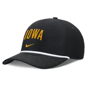 Nike Iowa Primetime Rise Campus Adjustable Hat Black