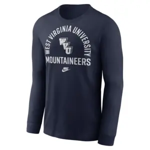 Nike West Virginia Legacy Arched Logo College Long-sleeve T-shirt - Blue