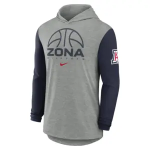 Nike Arizona Wildcats Long-sleeve Hooded T-shirt - Grey