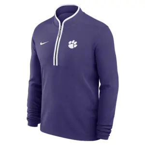 Nike Clemson Victory Dri-fit College 1/2-zip Long-sleeve Top - Grey