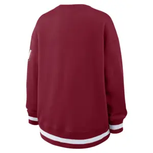 Nike Oklahoma Legacy Phoenix College Oversized Pullover Crew - Red