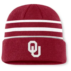 JORDAN Oklahoma Primetime Utility Campus Cuffed Beanie - Red